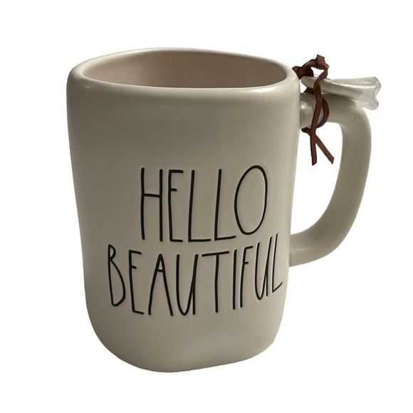 Rae Dunn | Dining | Rae Dunn Ceramic Mug New Hello Beautiful Bonus ...